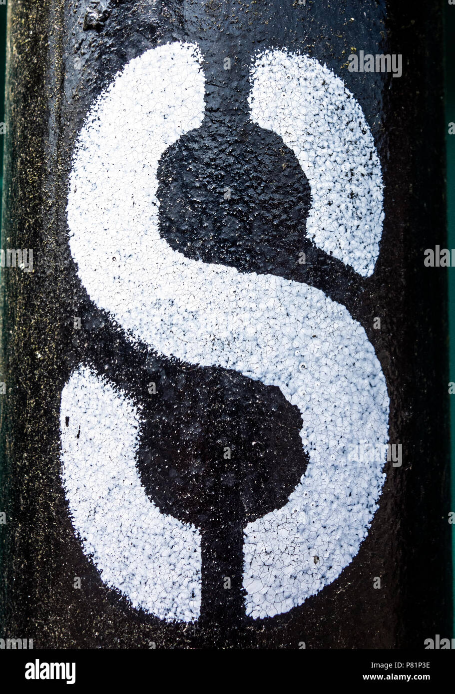 Written Wording in Distressed State Typography Found Number Eight 8 ...