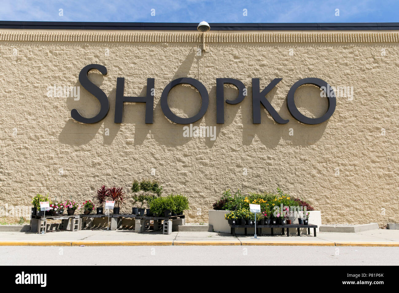 A logo sign outside of a Shopko retail store in Kenosha, Wisconsin, on ...