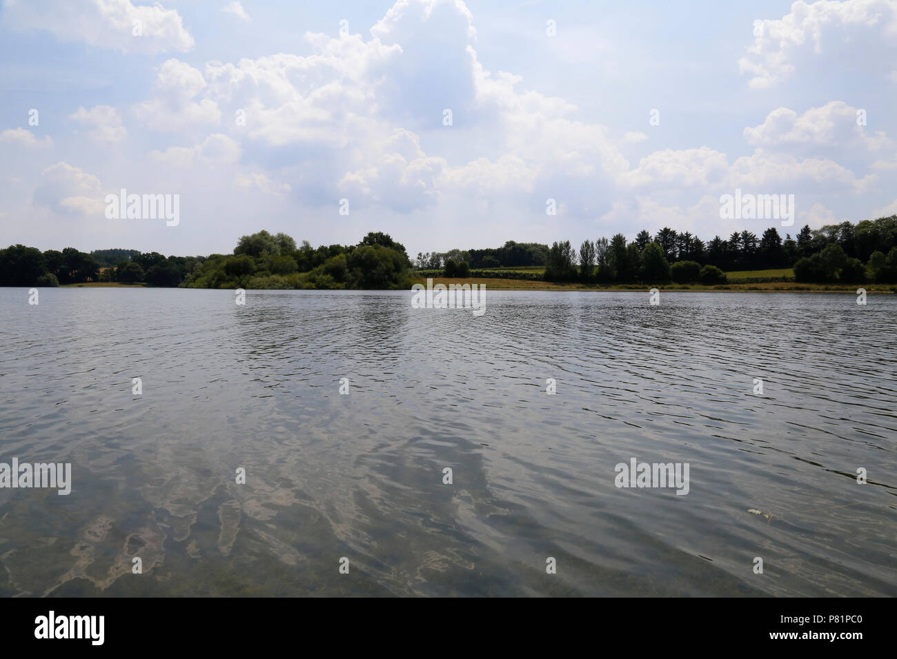 Looking out over water Stock Photo - Alamy