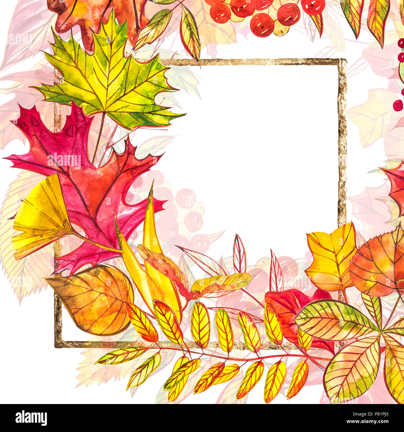 Autumn template background. Seasonal illustrations.web banner template ...