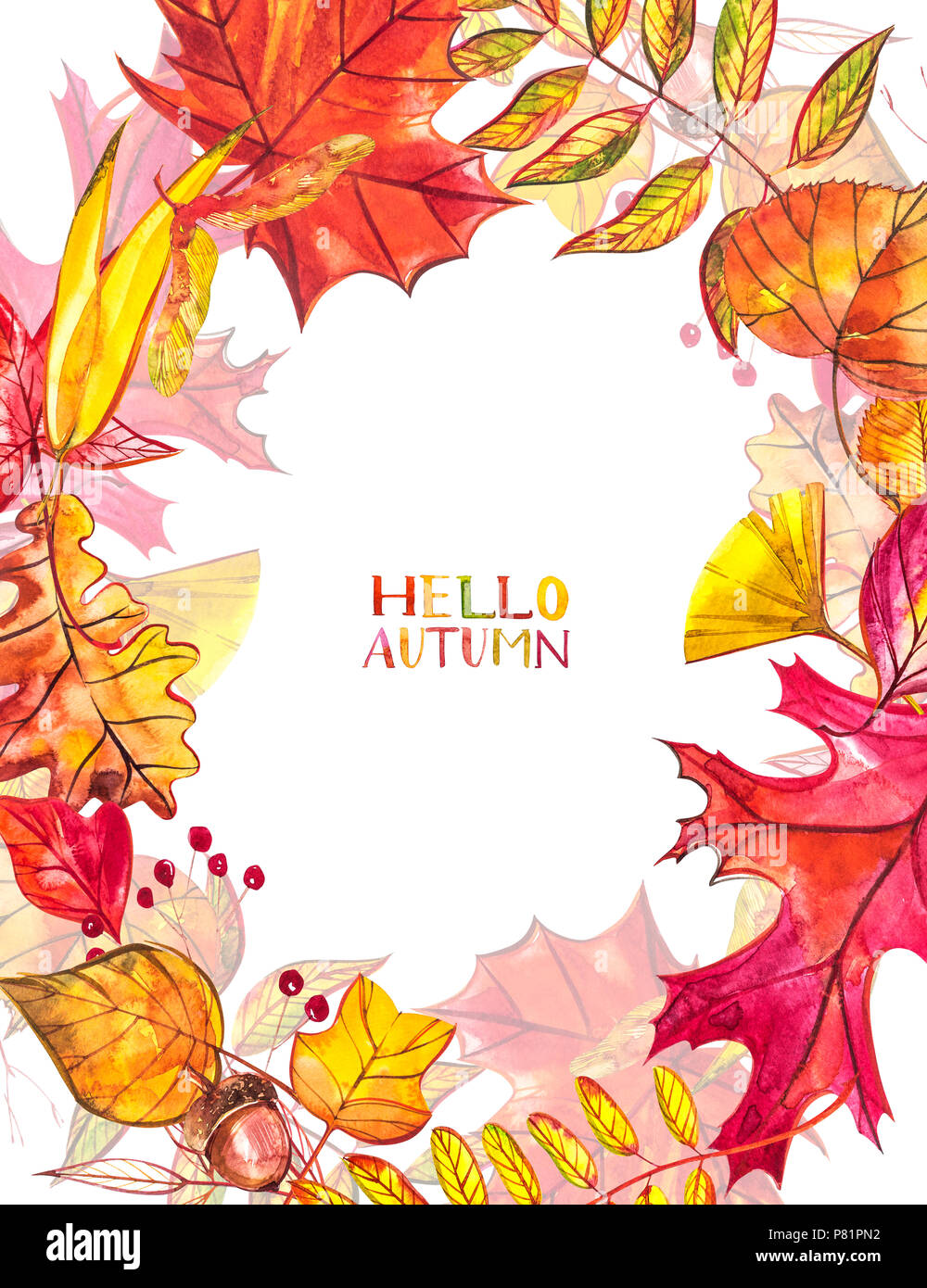 Autumn template background. Seasonal illustrations. Web banner template ...