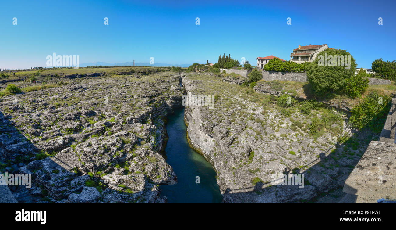 The Cijevna River that flows through Albania and Montenegro for some 64 ...