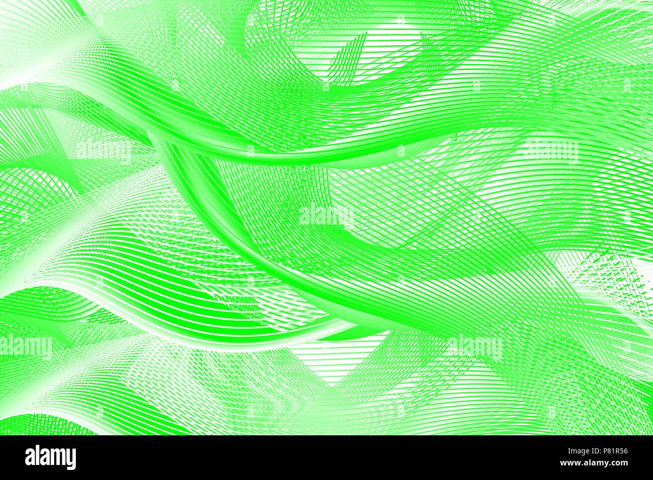 Abstract wave lines - green and white - vector pattern Stock Vector ...