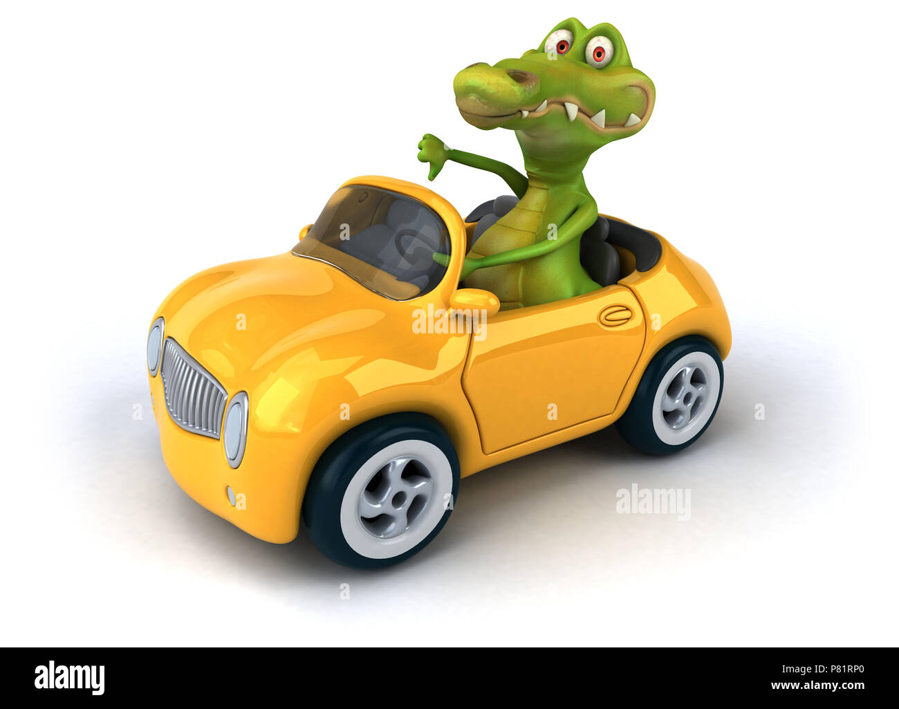 Crocodile driving Cut Out Stock Images & Pictures - Alamy