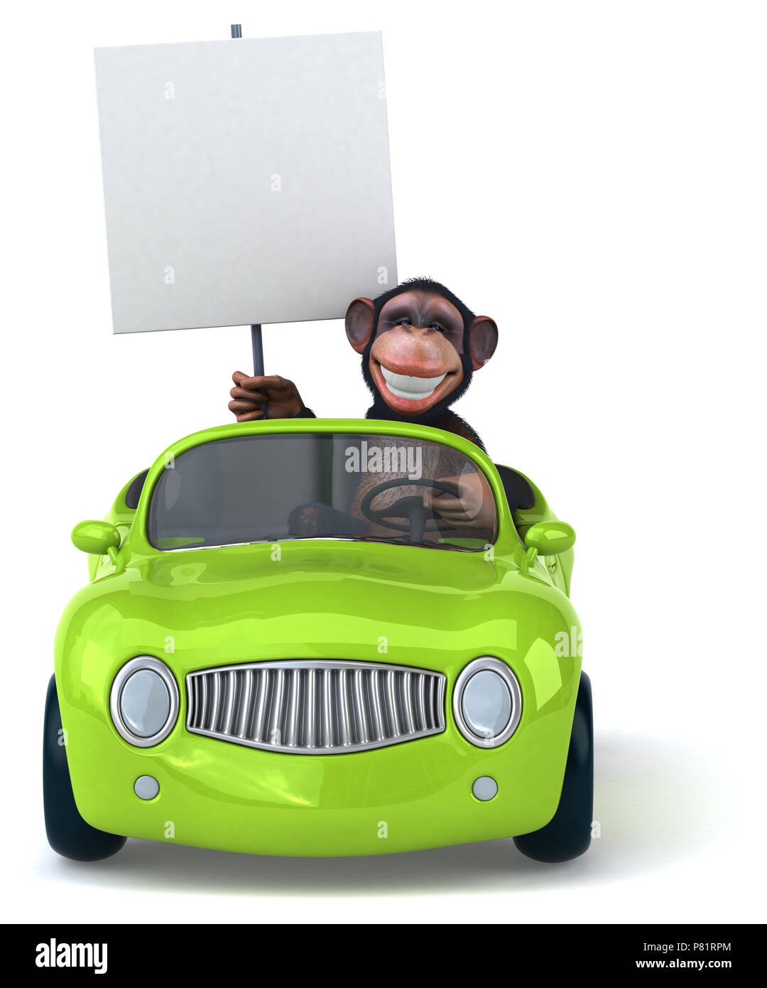 Monkey driving Cut Out Stock Images & Pictures - Alamy