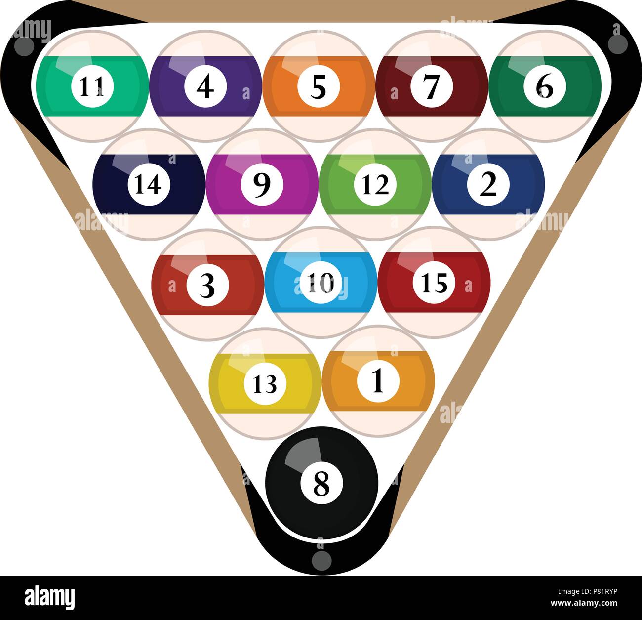 Group of billiard balls Stock Vector Image & Art - Alamy