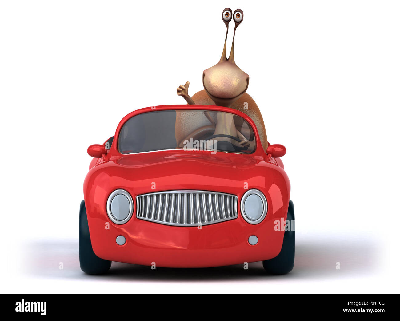 Car snail road hi-res stock photography and images - Alamy