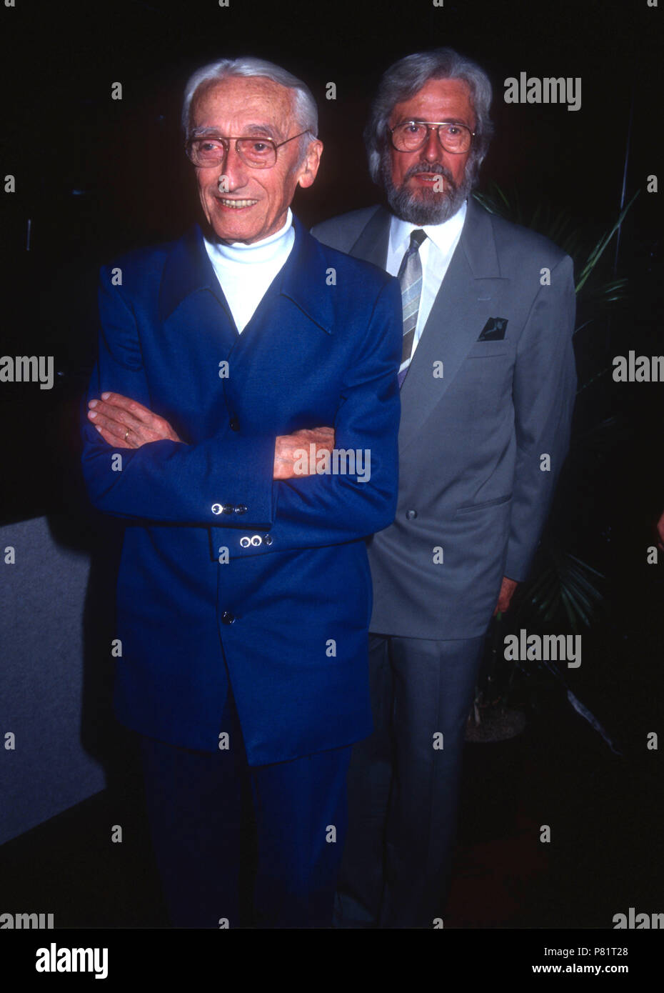 BEVERLY HILLS, CA - JANUARY 28: (L-R) French explorer.conservationist ...