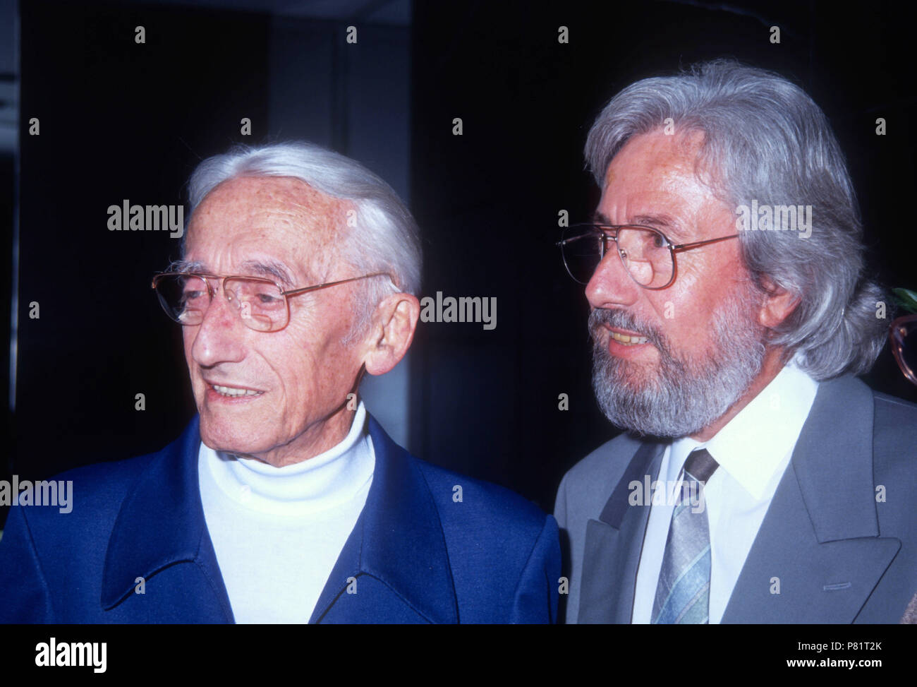 BEVERLY HILLS, CA - JANUARY 28: (L-R) French explorer.conservationist ...