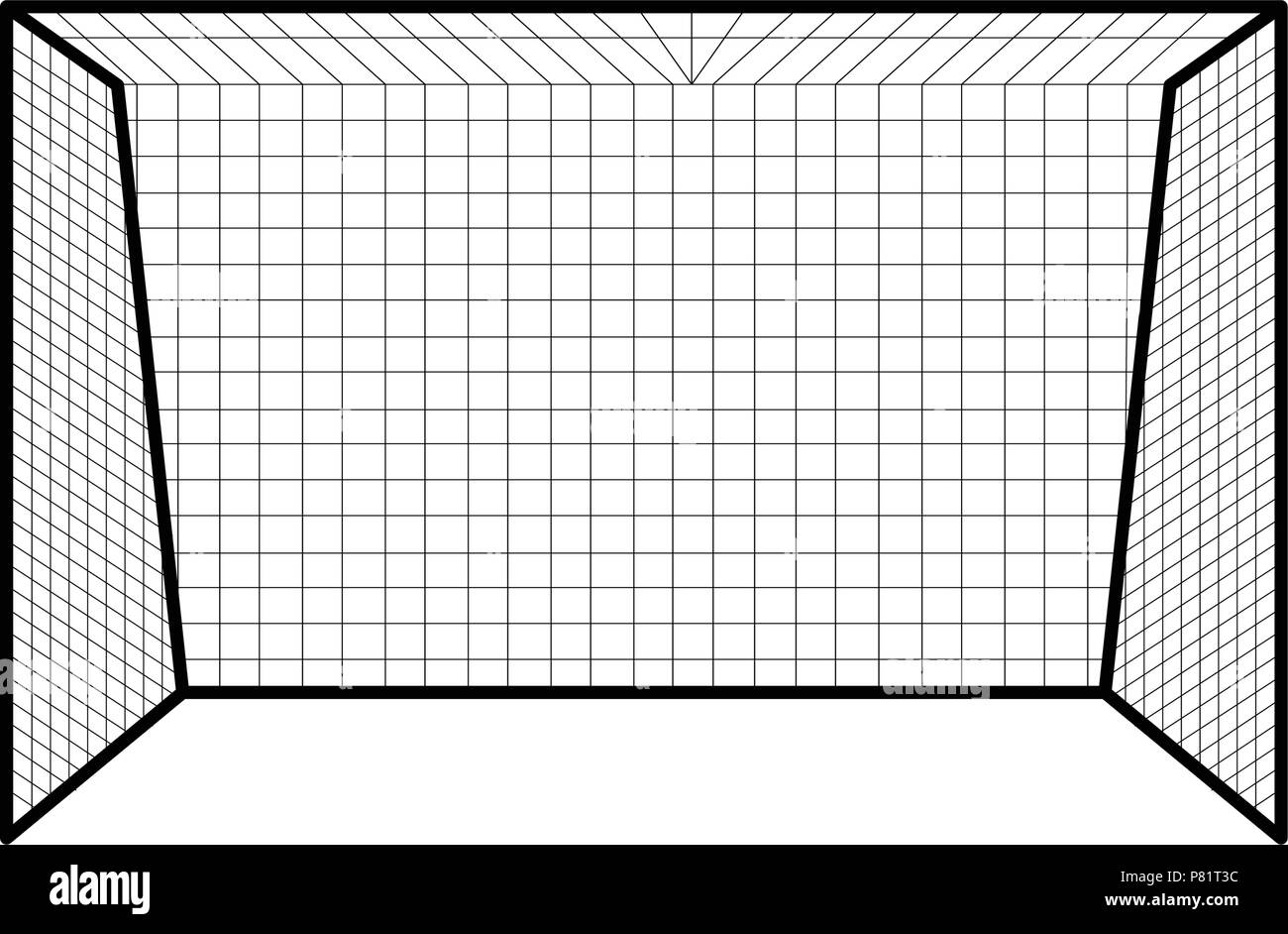 Stadium goal net Stock Vector Images - Alamy