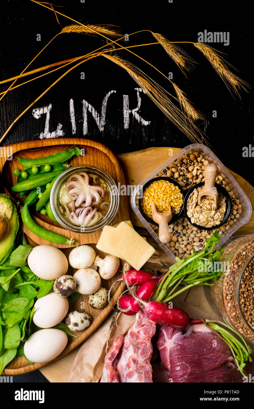 Foods Highest in Zinc as octopus in oil, beef, buckwheat, yellow cheese ...