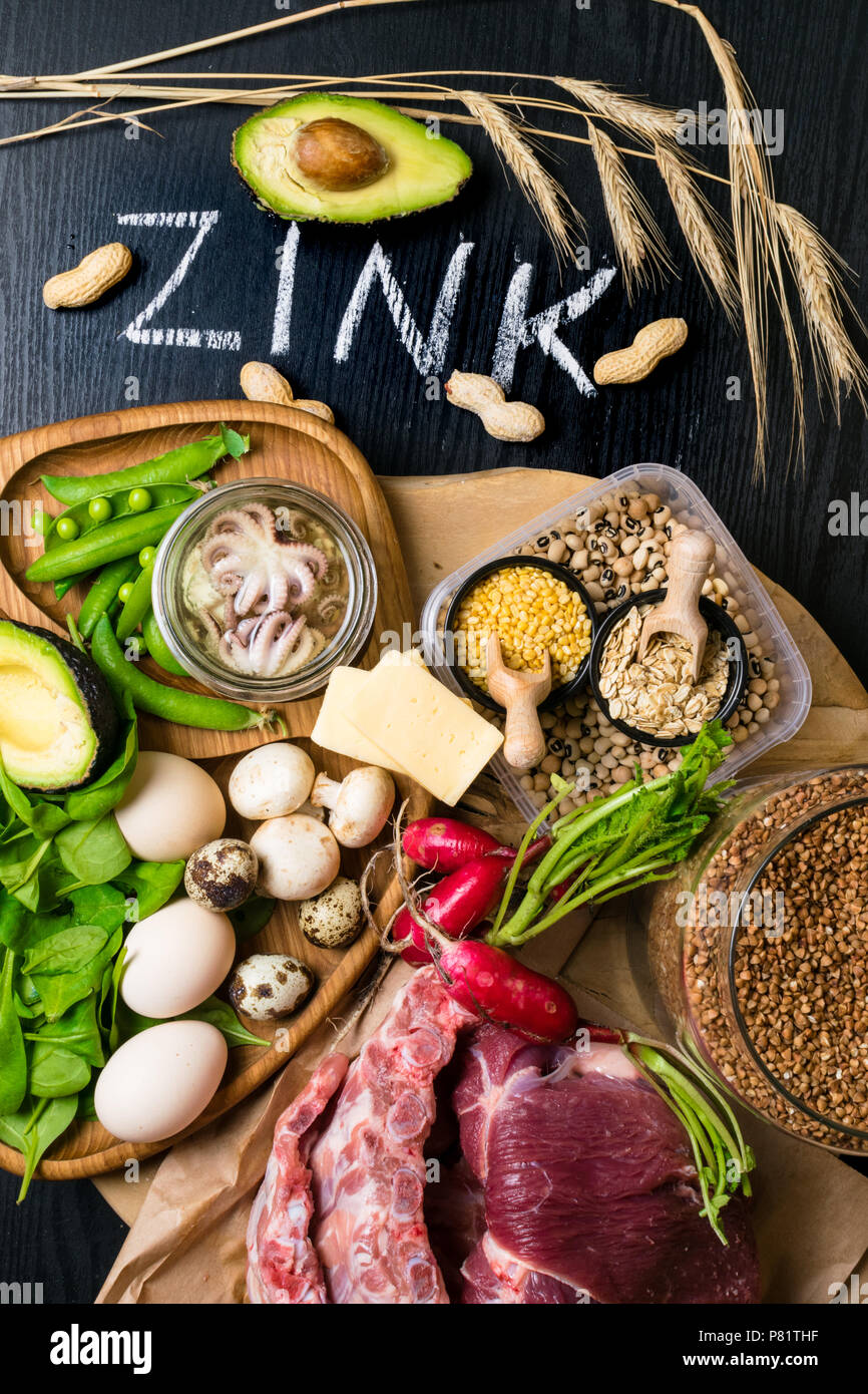 Foods Highest in Zinc as octopus in oil, beef, buckwheat, yellow cheese ...