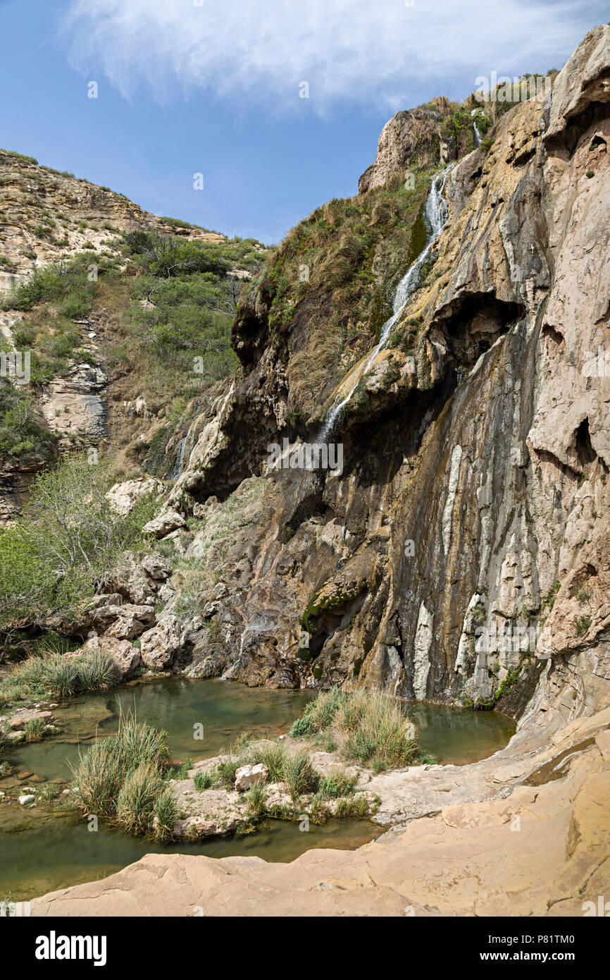 Sitting Bull Falls, New Mexico, USA Stock Photo - Alamy