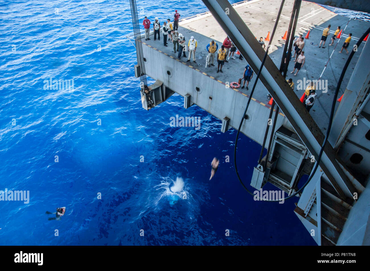 ATLANTIC OCEAN (Aug. 27, 2016) Sailors aboard the aircraft carrier USS ...