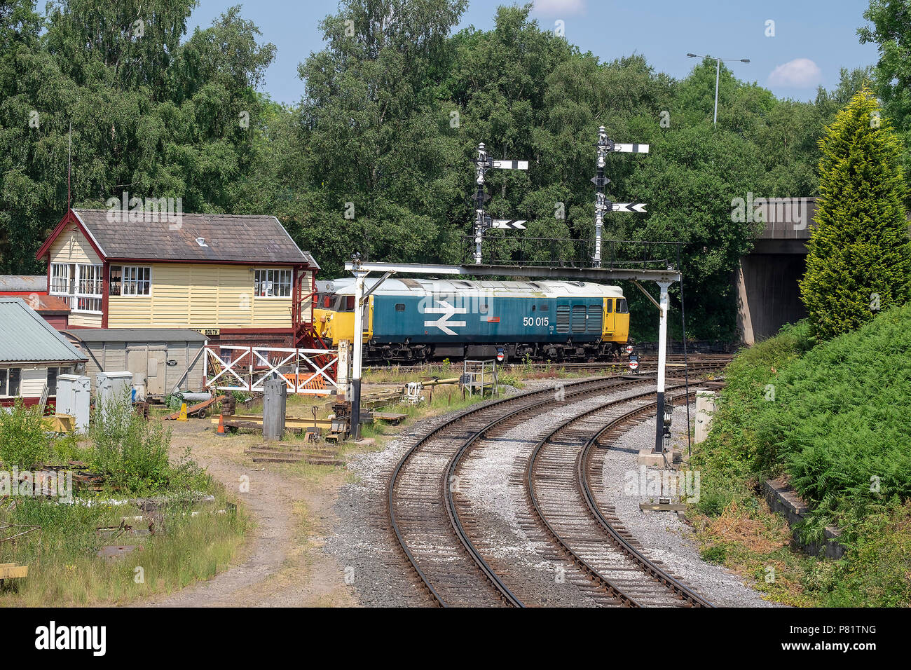 class 50 loco on the east lancashire railway Stock Photo - Alamy