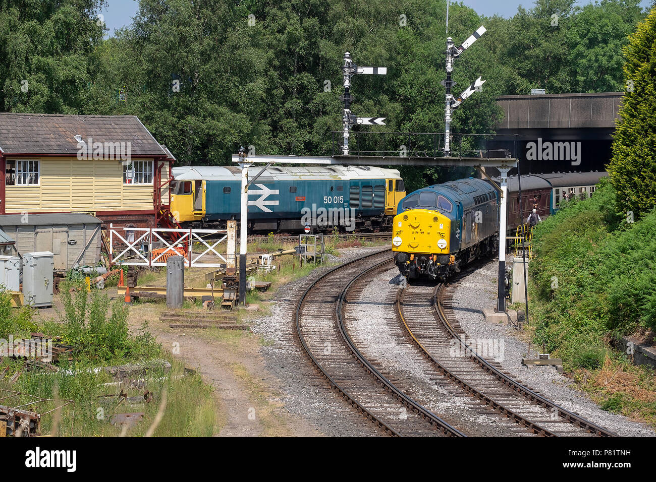 Preserved deltic diesel locomotive hi-res stock photography and images ...