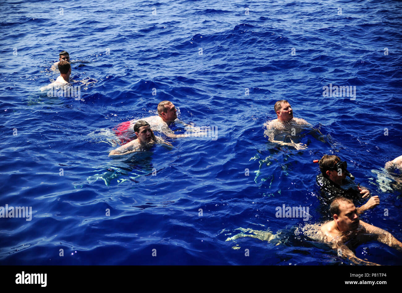 ATLANTIC OCEAN (Aug. 27, 2016) Sailors assigned to the aircraft carrier ...