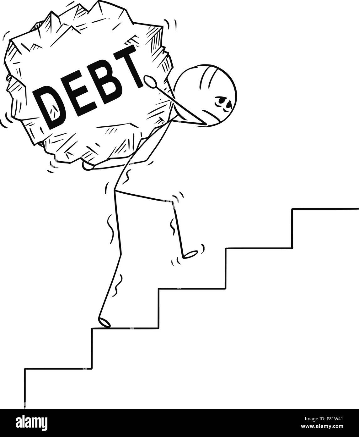 Student debt cartoon Stock Vector Images - Alamy