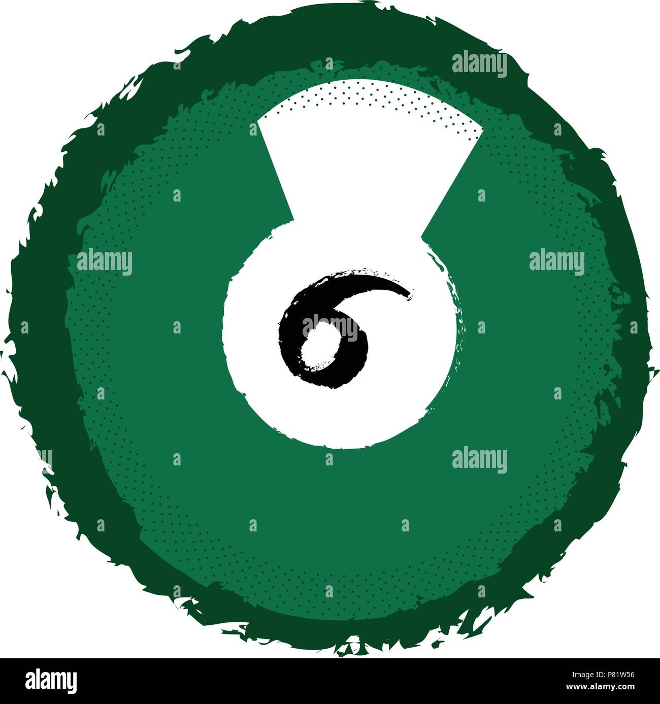 Isolated billiard ball icon Stock Vector Image & Art - Alamy