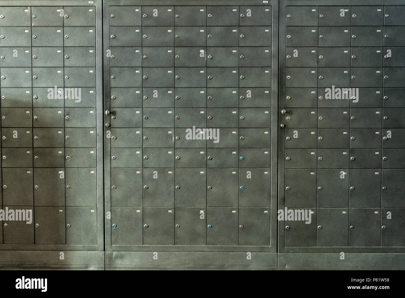 metal boxes for storing belongings Stock Photo - Alamy