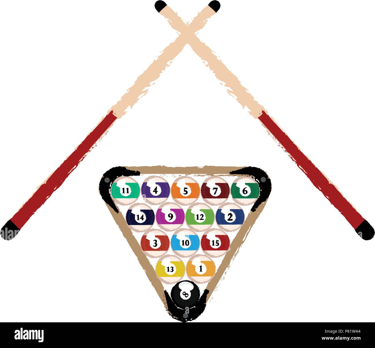 Set wooden balls Stock Vector Images - Alamy