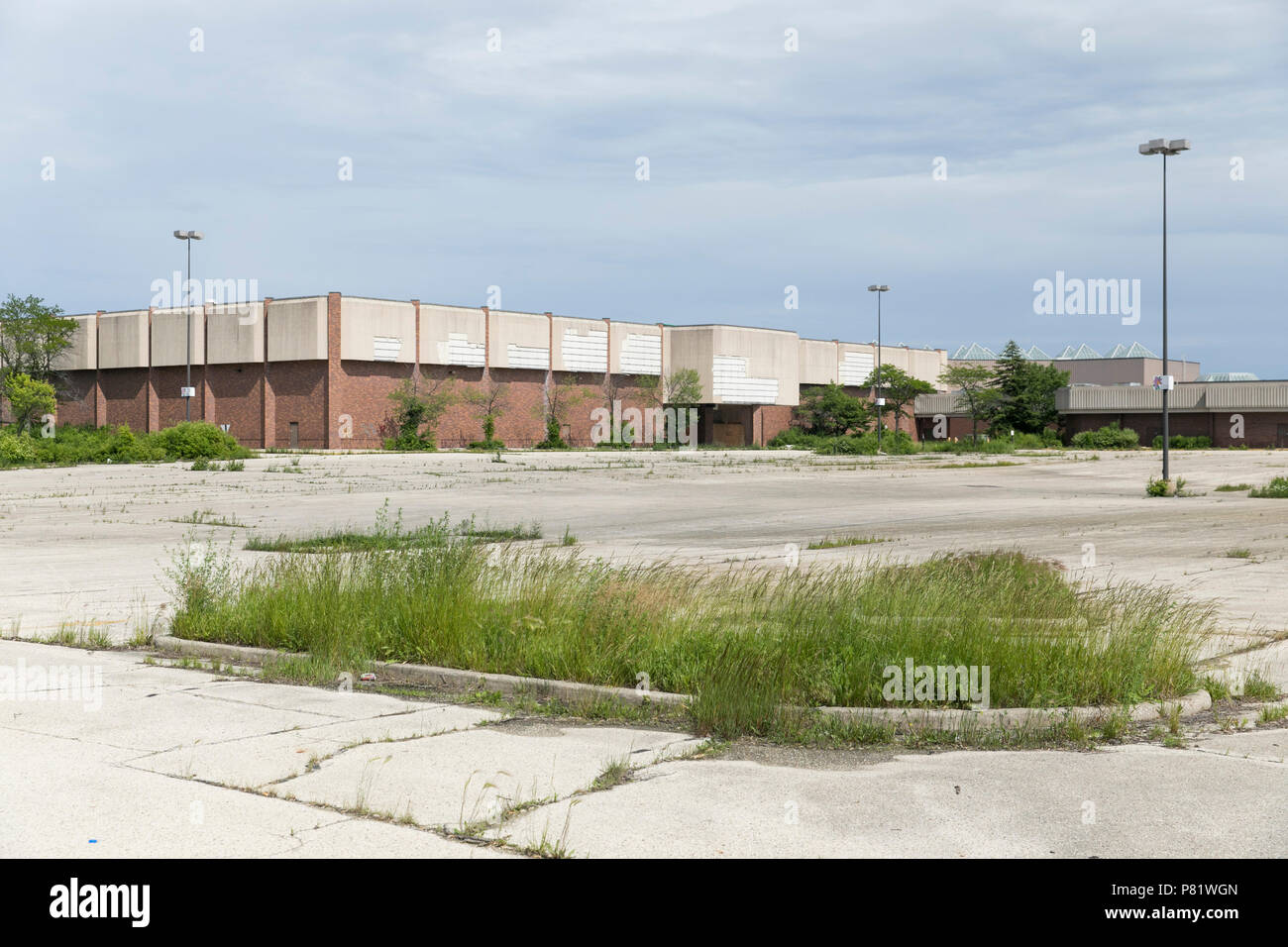 A fence surrounds a portion of the mostly abandoned Granville Station ...