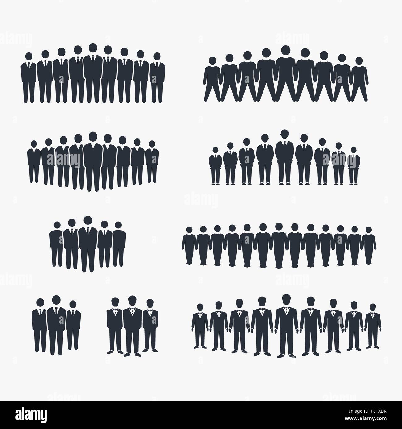 Crowd of people icon. Symbol for your infographics website design, logo ...