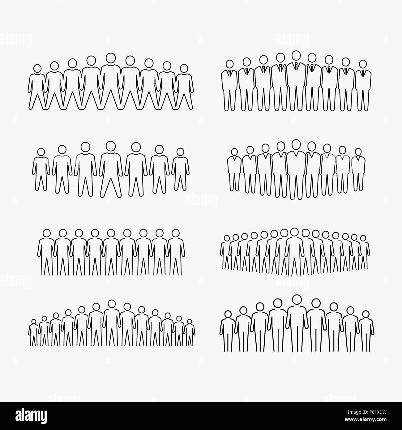 Crowd of people icon. Symbol for your infographics website design, logo ...