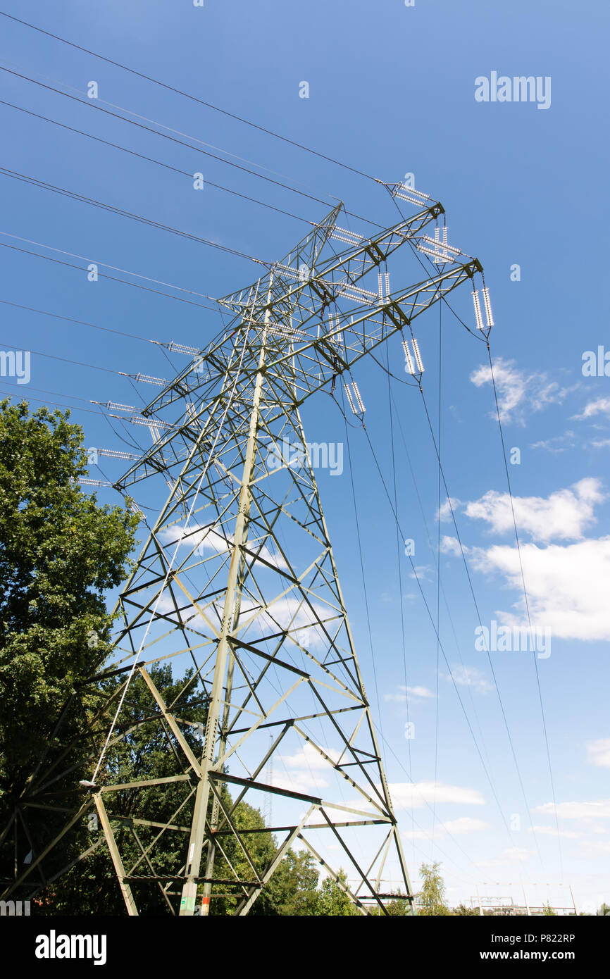 power pylon for electricity supply Stock Photo - Alamy