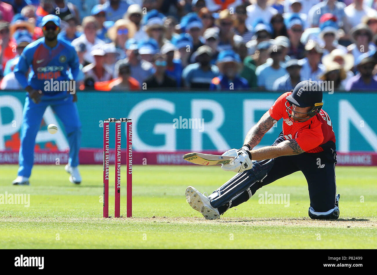 England's Ben Stokes in batting action during the Second Vitality IT20 ...