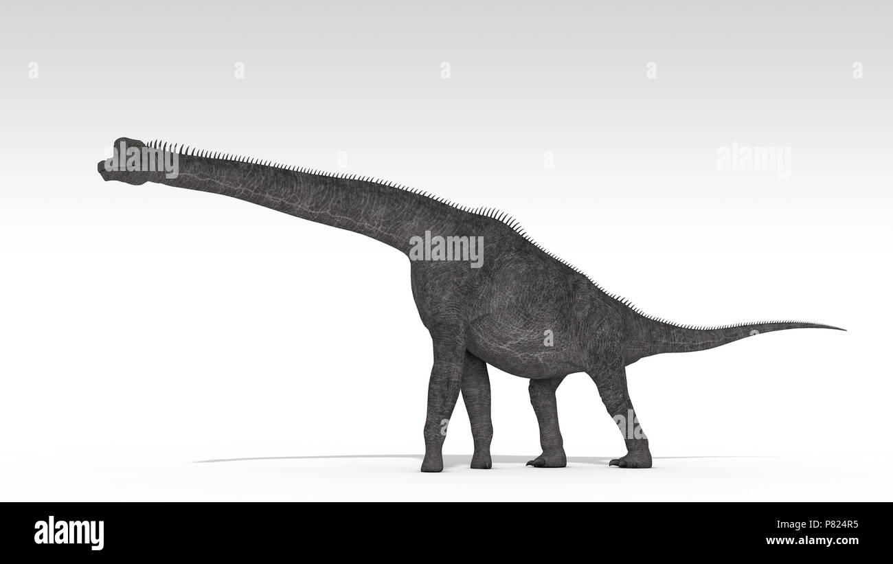 Illustration brachiosaurus dinosaur species isolated hi-res stock ...