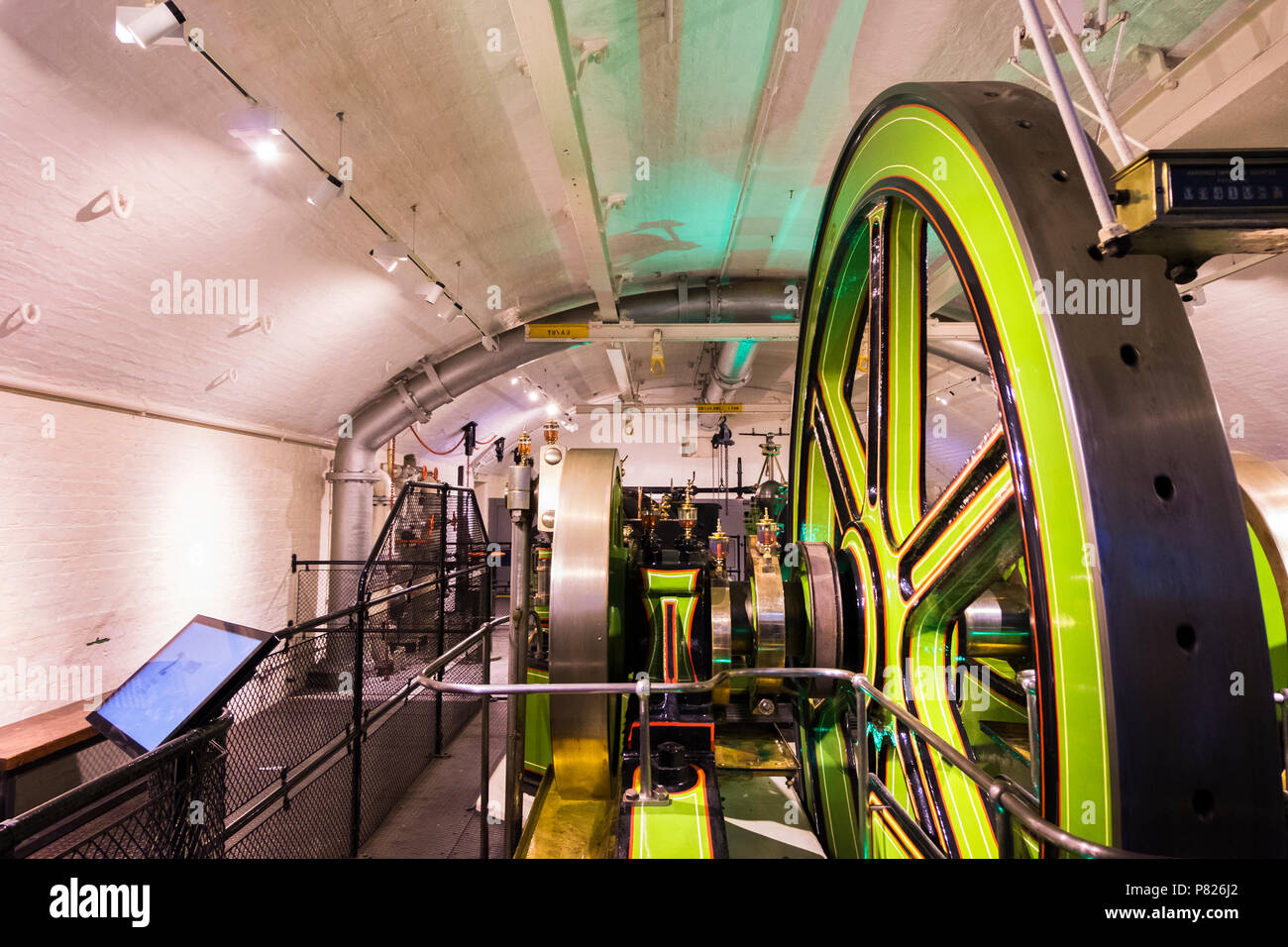 LONDON - 09 JUNE 2013: Victorian Engine Rooms, which house the coal ...