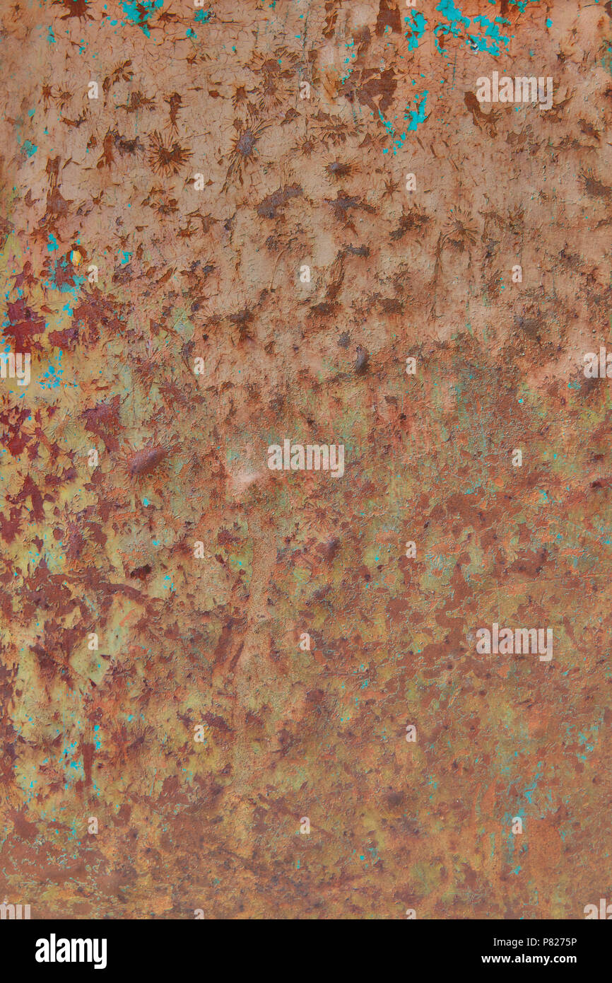 old rusty metal background texture with paint leftovers Stock Photo - Alamy