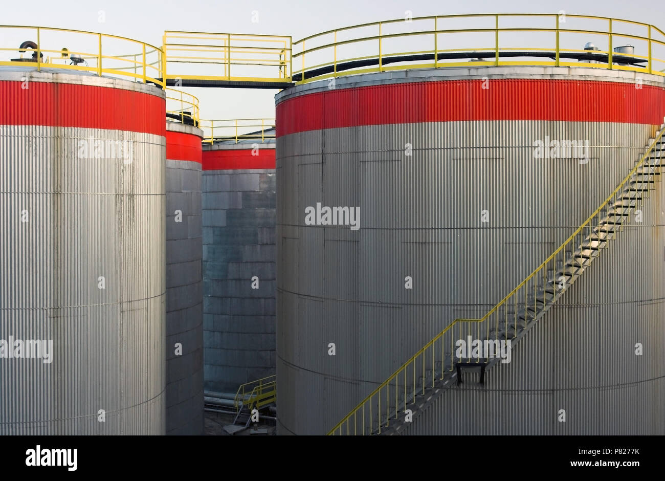 Oil Storage Tanks With Stairs High Resolution Stock Photography and ...