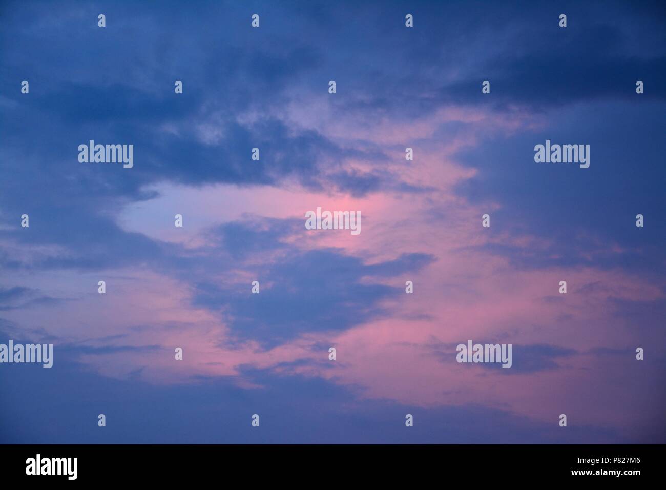 Nightfall with clouds Stock Photo - Alamy
