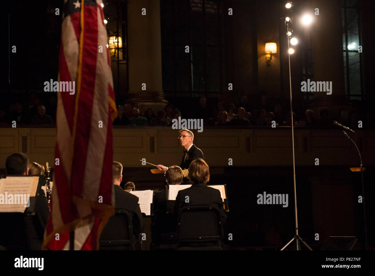 NEW HAVEN, CT (Mar. 12, 2016) Captain Kenneth Collins conducts the ...