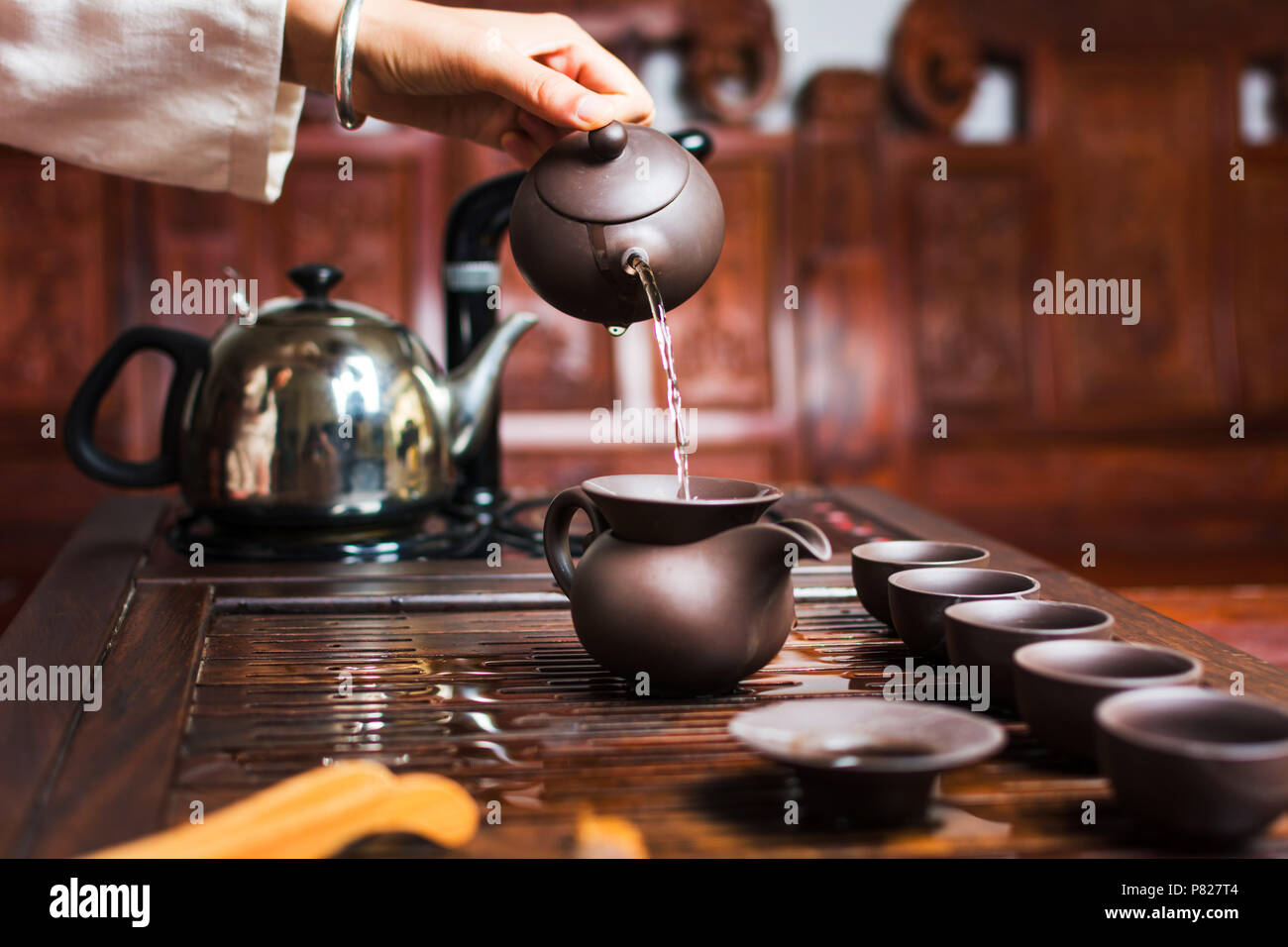 China traditional tea process hi-res stock photography and images - Alamy