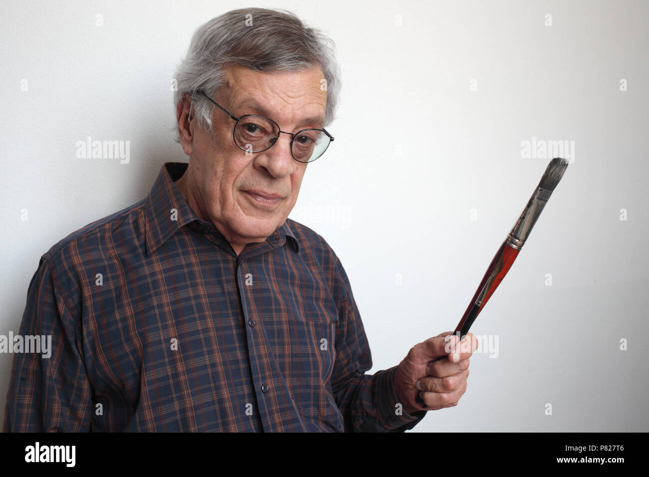 Portrait of Jose Antonio Munoz (aka Munoz) (artist) at his place 20/06 ...