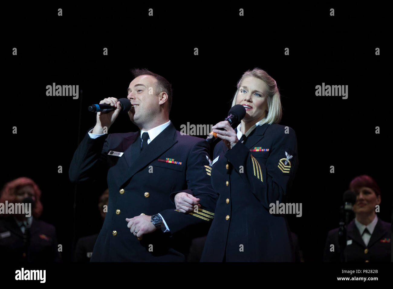 ALBANY N.Y. (April 11, 2016) Chief Musician Beth Revell and Musician ...