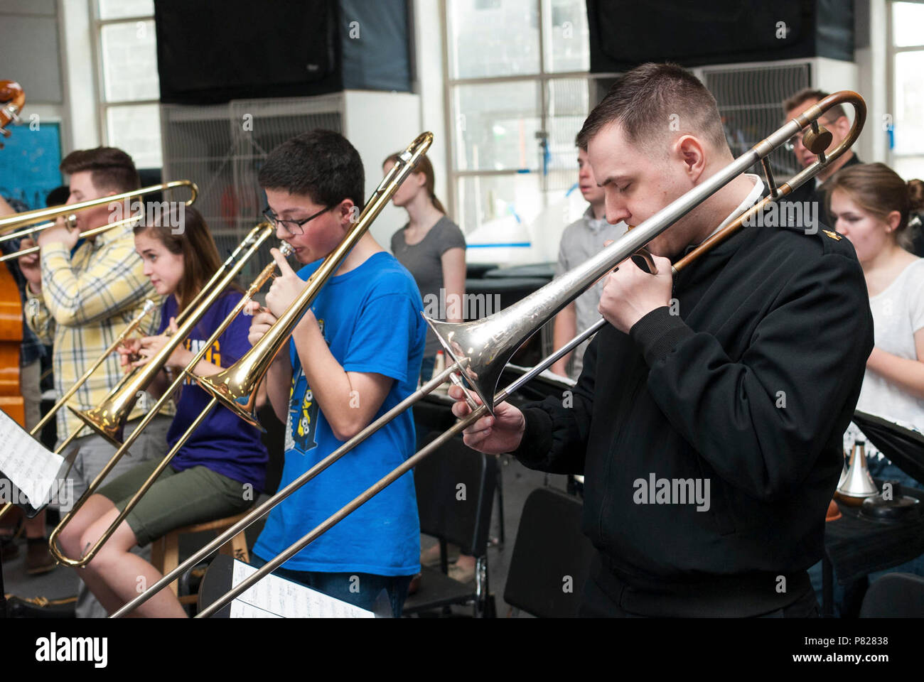 Trombone students hi-res stock photography and images - Alamy