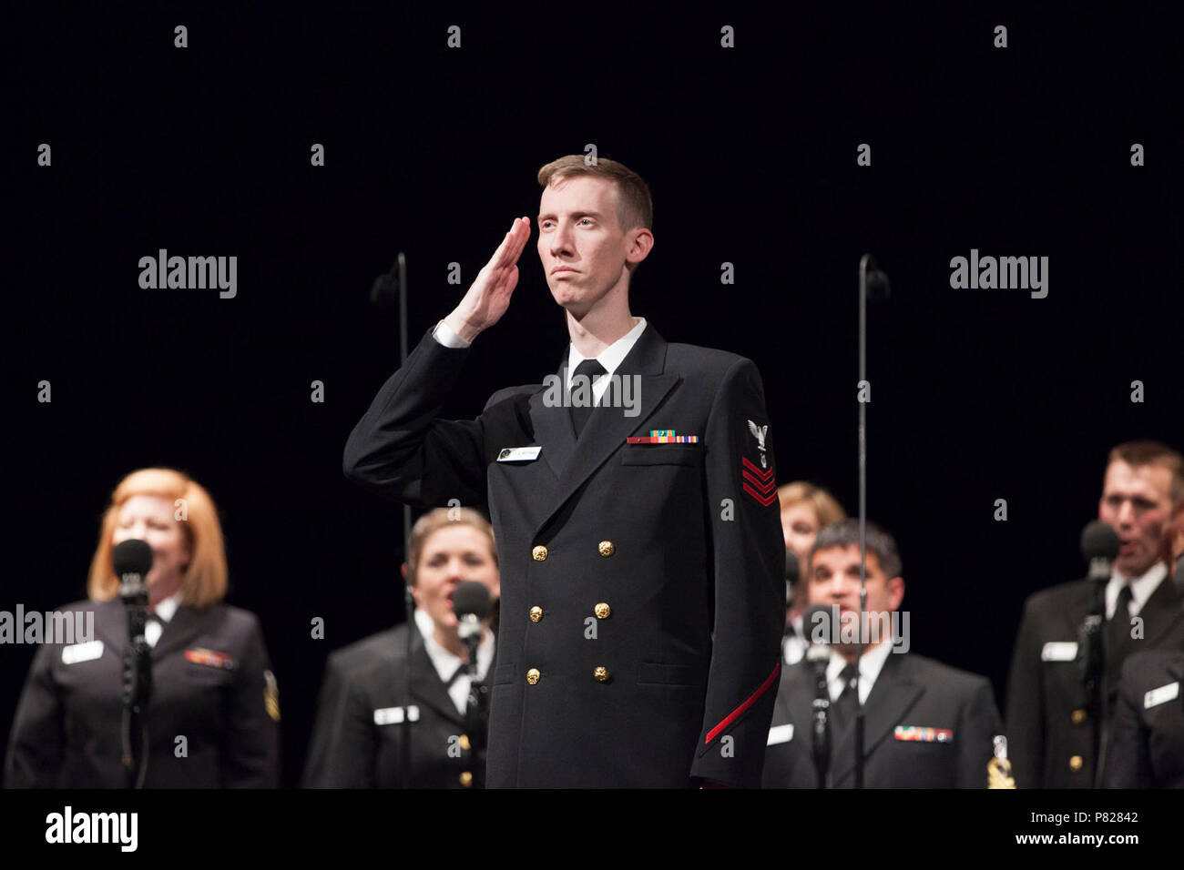 GLASTONBURY, CT (April 13, 2016) Musician 1st Class Adam Whitman ...