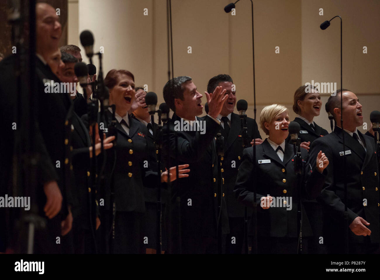 NORWALK, CT (April 20, 2016) The United States Navy Band Sea Chanters ...