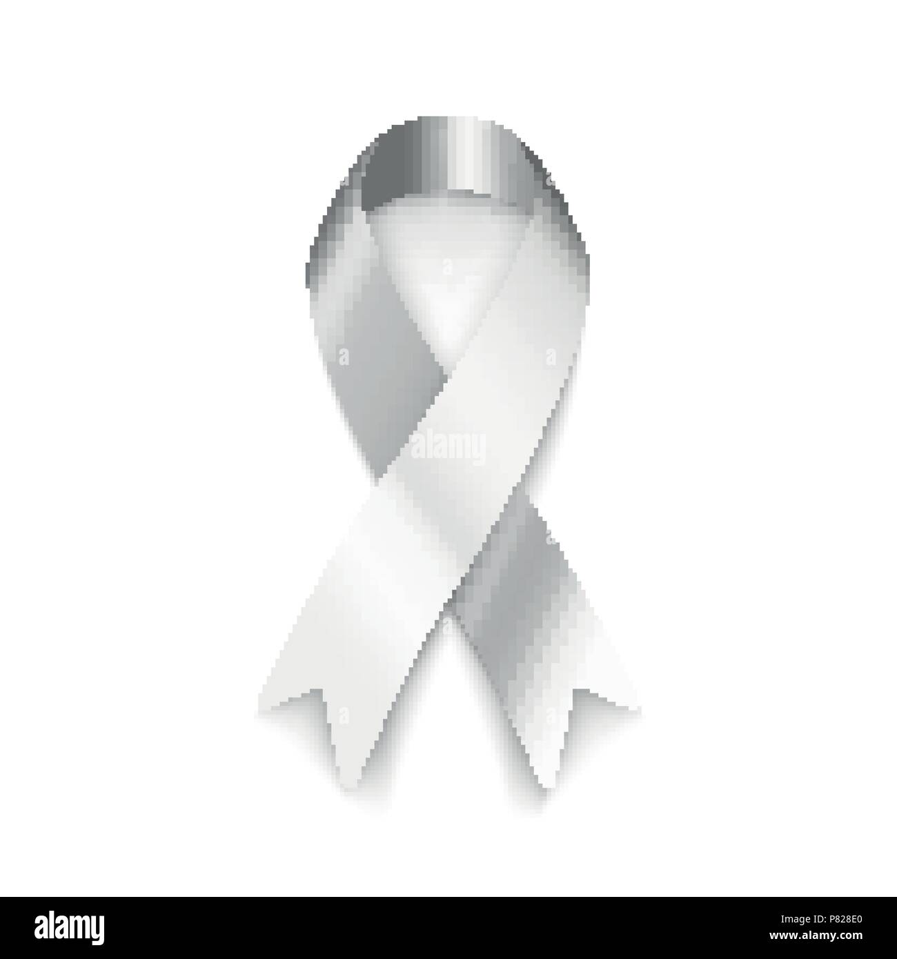 Awareness white ribbon symbol violence Stock Vector Images - Alamy