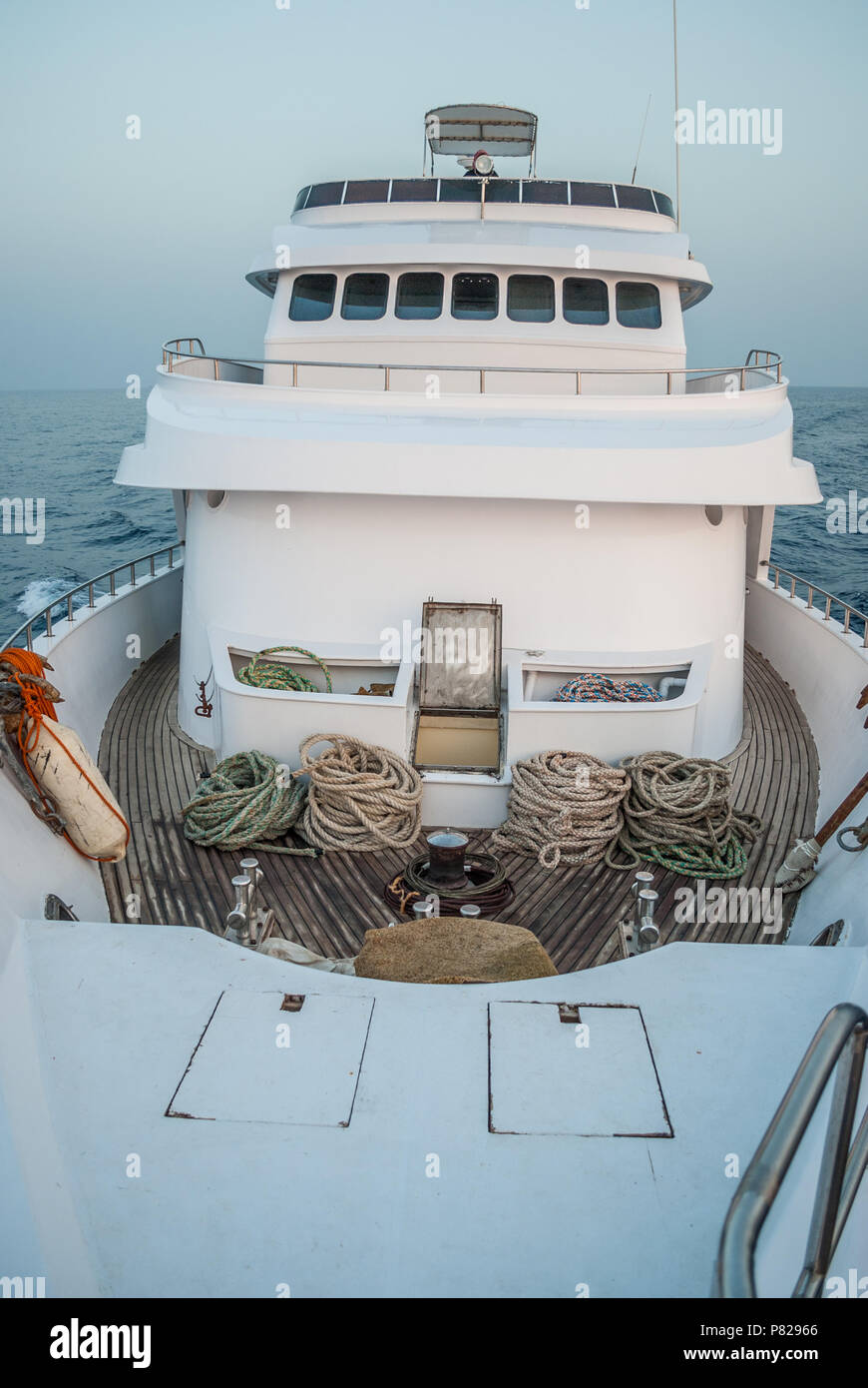 deck of a dive boat, Red Sea, Egypt Stock Photo - Alamy