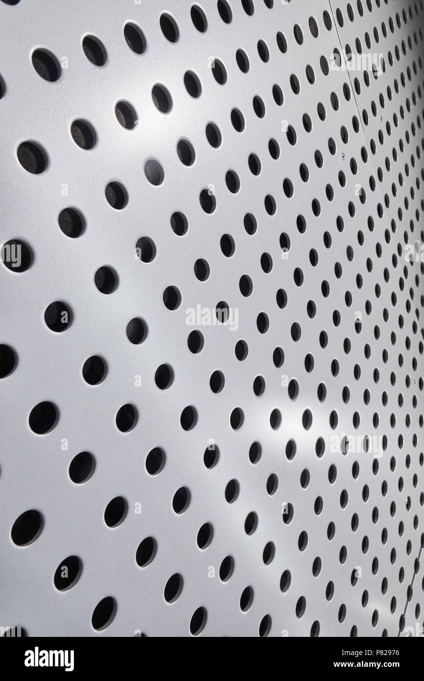Metal hole mesh pattern, shiny material Stock Photo - Alamy