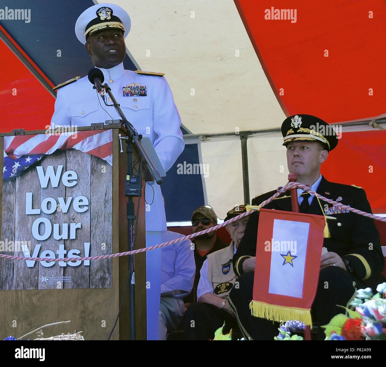 ARLINGTON HEIGHTS, Ill., (May 30, 2016) Rear Adm. Stephen C. Evans ...