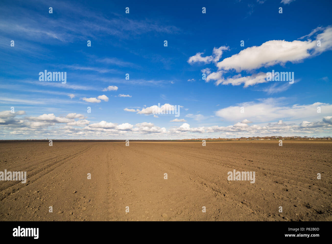 Agricultural landscape, arable crop field. Arable land is the land ...