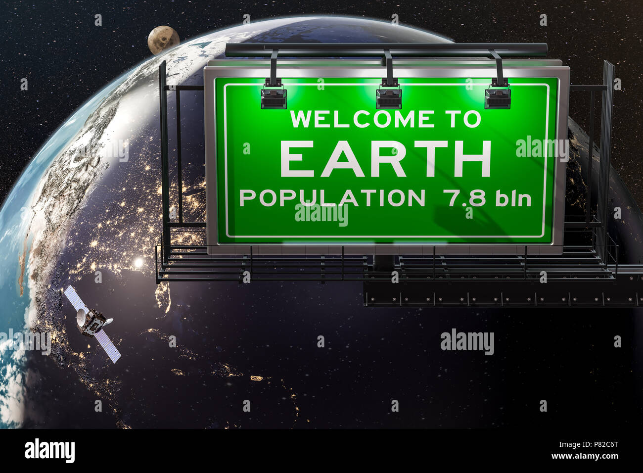 Welcome to earth billboard hi-res stock photography and images - Alamy