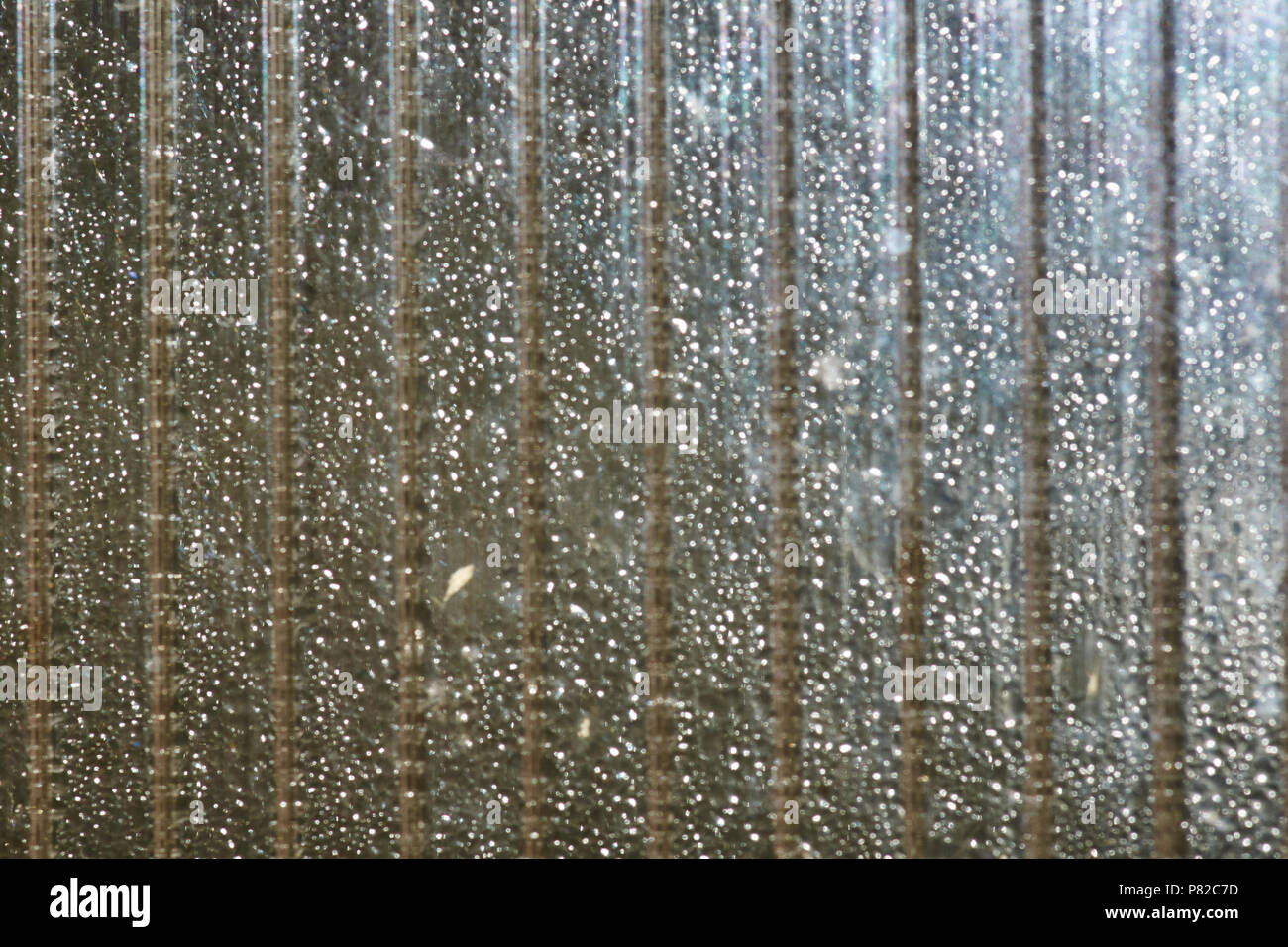 Texture "Glass, fog, drops".Beautiful texture of misted glass, divided ...
