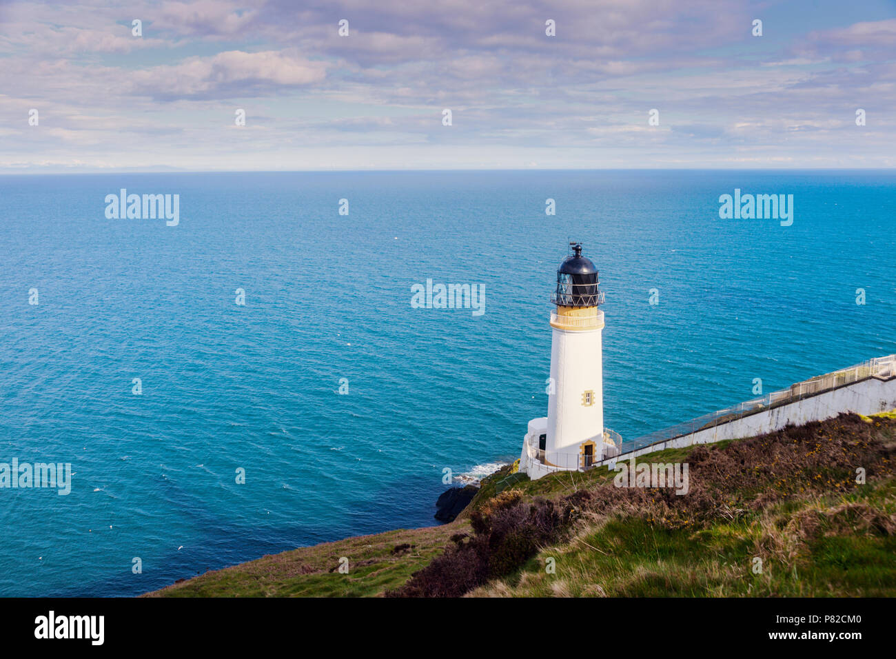 Maughold Head Lighthouse on the Isle of Man Stock Photo - Alamy